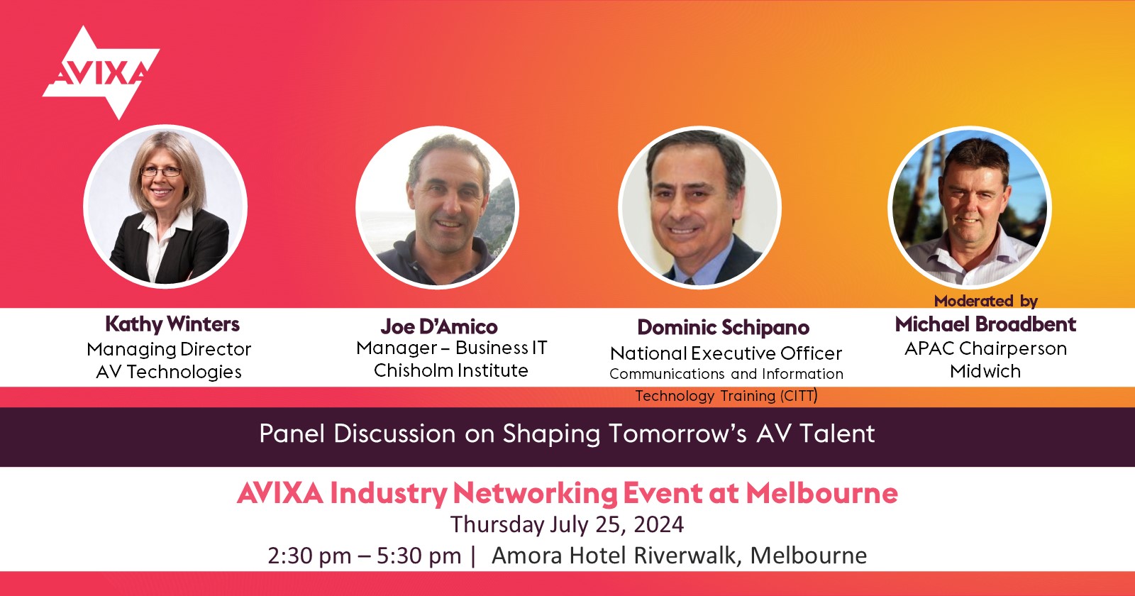 AVIXA Industry Networking Event -Melbourne | 25 July | AVIXA Xchange